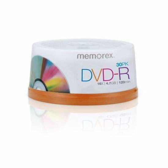 GetUSCart- Memorex Brand 16X Logo Blank DVD-R Disc 30-Pack