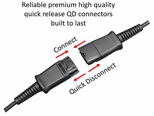 GetUSCart- Call Center Headset QD Cable Y Splitter Adapter Trainer ...