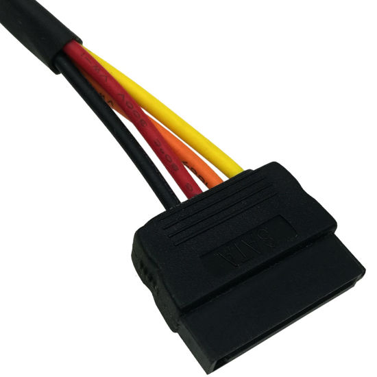 Getuscart Comeap 15 Pin Sata Power Extension Long Cable Male To Female Braided Sleeved Adapter