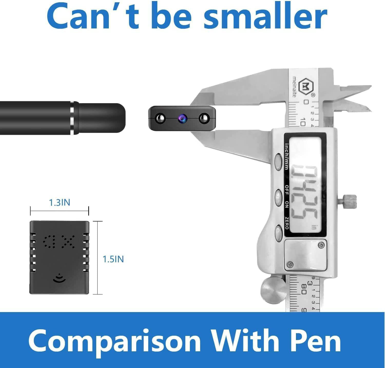 GetUSCart- Smallest WiFi Spy Hidden Camera, HD1080P Wireless Security ...