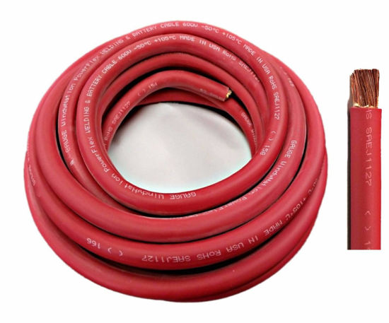 GetUSCart- WNI 4/0 Gauge 20 Feet Red 4/0 AWG Ultra Flexible Welding ...