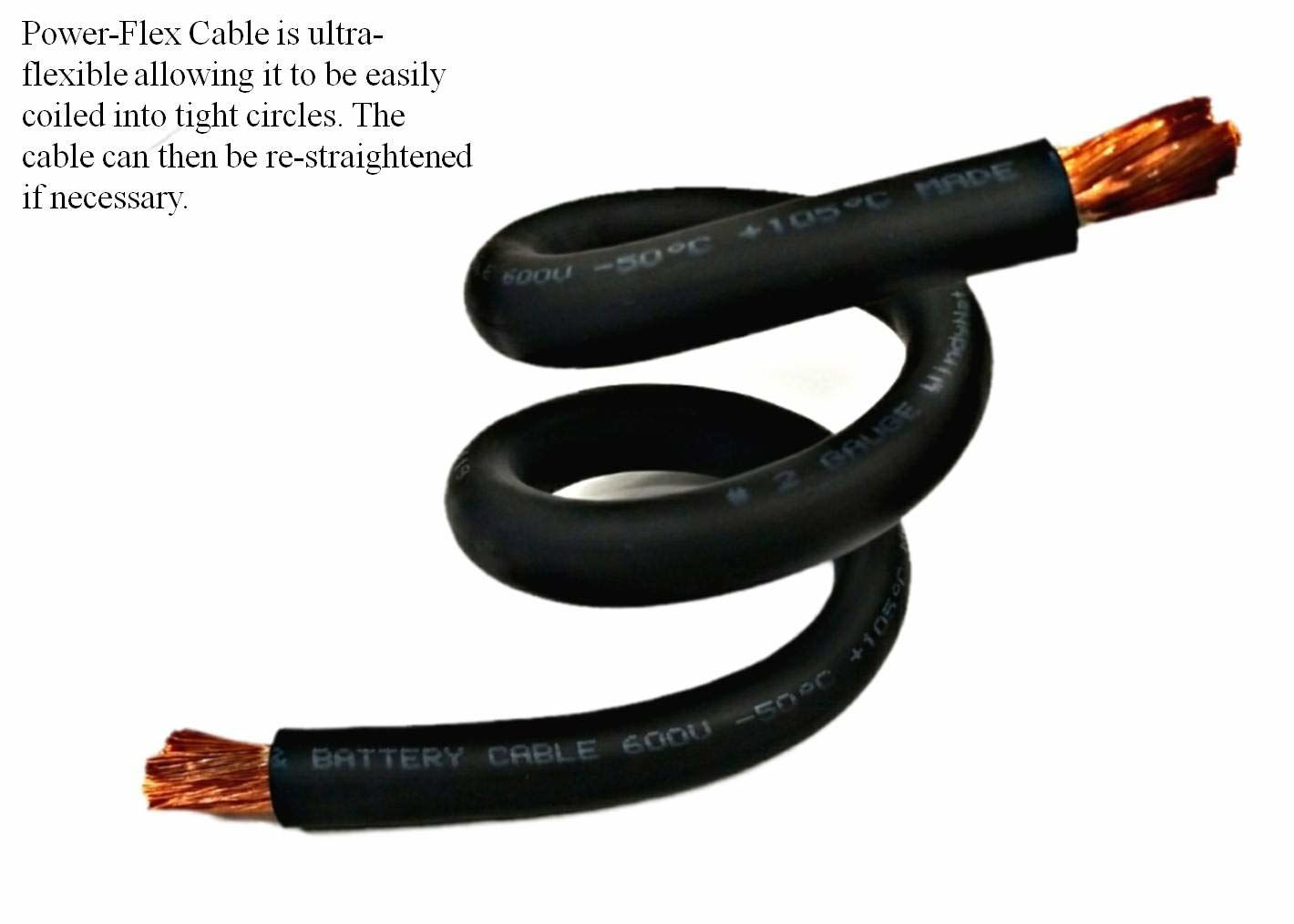 GetUSCart- WNI 4/0 Gauge 20 Feet Black 4/0 AWG Ultra Flexible Welding ...