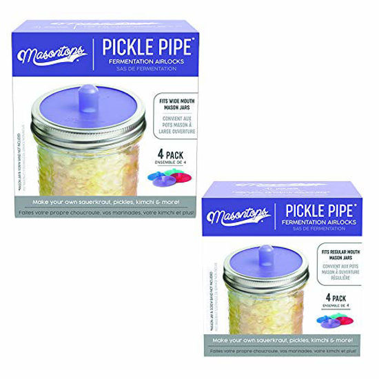 GetUSCart- Masontops Pickle Pipes - Waterless Airlock Fermentation Lids ...
