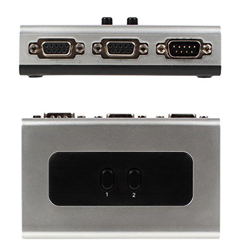 GetUSCart- 2 Port Serial 9pin Manual Switch Selector Box 2-way RS232 ...