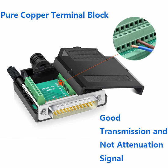 GetUSCart- Jienk DB25 2packs Solderless Male RS232 D-SUB Serial ...