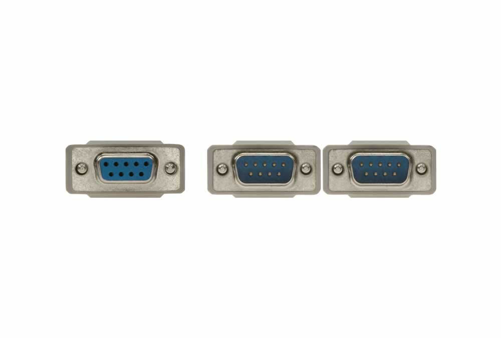 GetUSCart- SF Cable 1ft DB9 Female to 2 Male Serial RS232 Splitter Cable