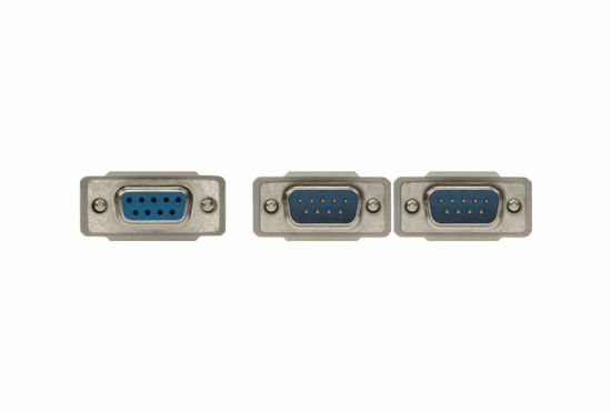 GetUSCart- SF Cable 1ft DB9 Female to 2 Male Serial RS232 Splitter Cable