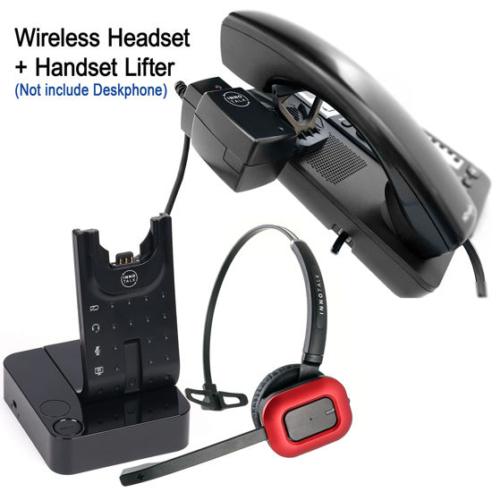 GetUSCart- Wireless Headset with Remote Hook ON and Off Handset Lifter ...