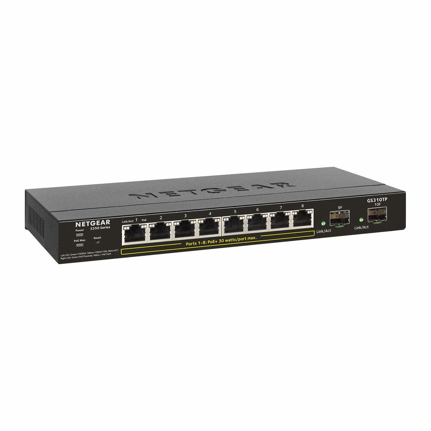 GetUSCart- NETGEAR 10-Port Gigabit Ethernet Smart Managed Pro PoE ...