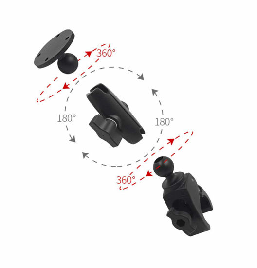 GetUSCart- Double Socket Arm with Dual 1" Ball sockets, Compatible with ...