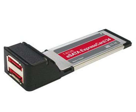GetUSCart- Coolgear Dual Port ExpressCard 34mm eSATA 3Gb/s 300Mbps SATA ...
