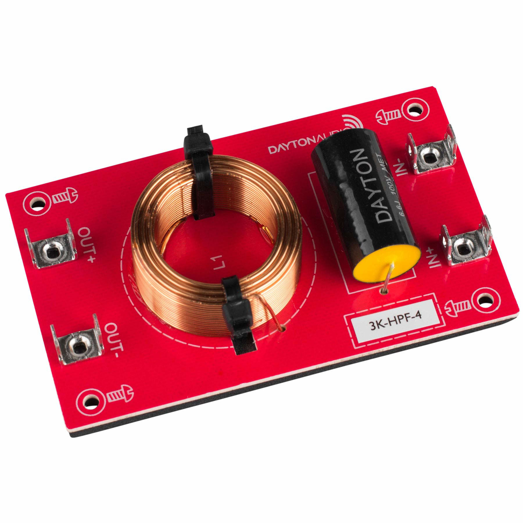 GetUSCart- Dayton Audio 3k-HPF-4 High Pass Speaker Crossover 3,000 Hz ...