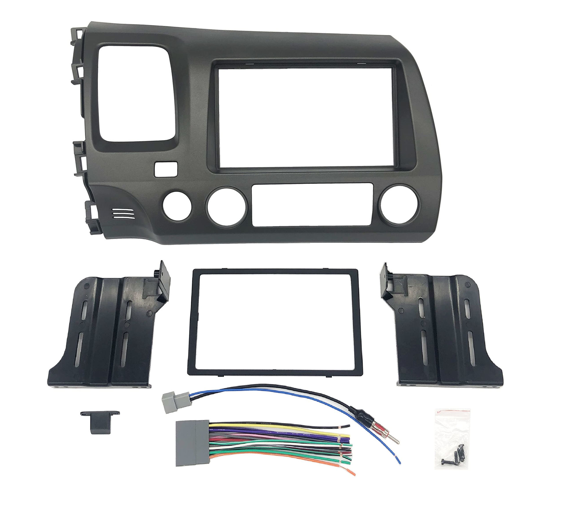 GetUSCart- Earth Taupe Aftermarket Radio Stereo Double Din Install ...