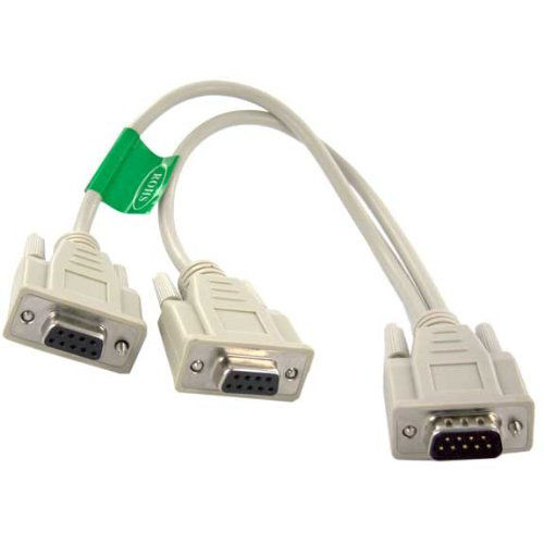 GetUSCart- SF Cable: DB9 Male to 2 Female Serial Rs232 Splitter Cable ...
