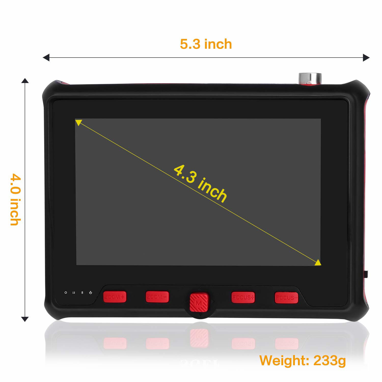 GetUSCart- HD CCTV Tester Camera Analog Portable Monitor Tester 4.3 ...
