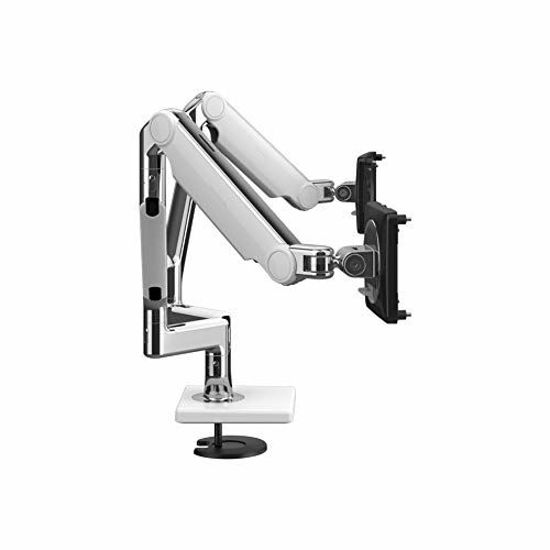 GetUSCart- Humanscale MFLEX M2.1 - Dual MTR, CLAMP (Alum/WHT)