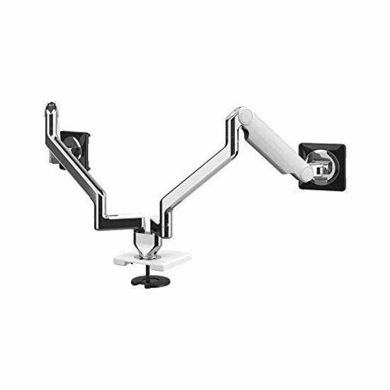 GetUSCart- Humanscale MFLEX M2.1 - Dual MTR, CLAMP (Alum/WHT)