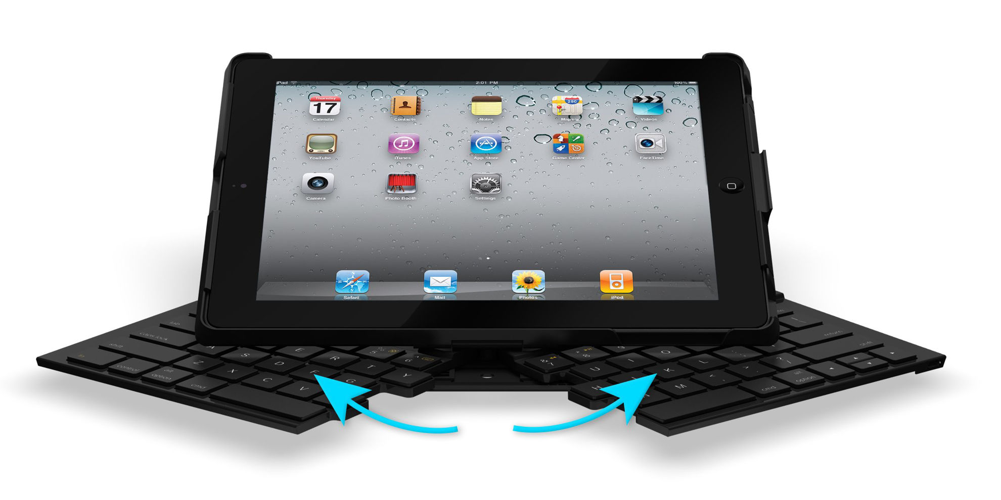 GetUSCart- Logitech Fold-Up Keyboard, Bluetooth Keyboard and Stand for ...