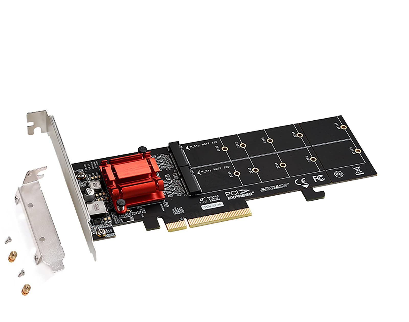 GetUSCart- ULANSeN M.2 NVMe PCIe Adapter, M.2 NVMe NGFF SSD to PCI-e 3. ...