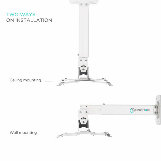 GetUSCart- ONKRON Universal Ceiling Projector Mount Height Adjustable ...