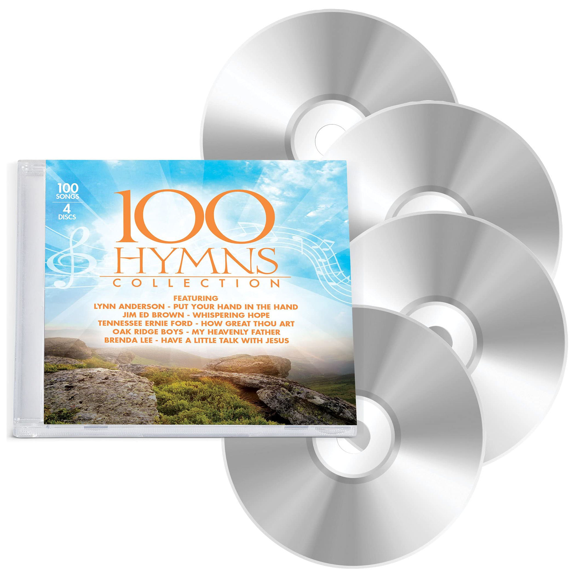 GetUSCart- 100 Most Popular Hymns Collection 4-CD Set
