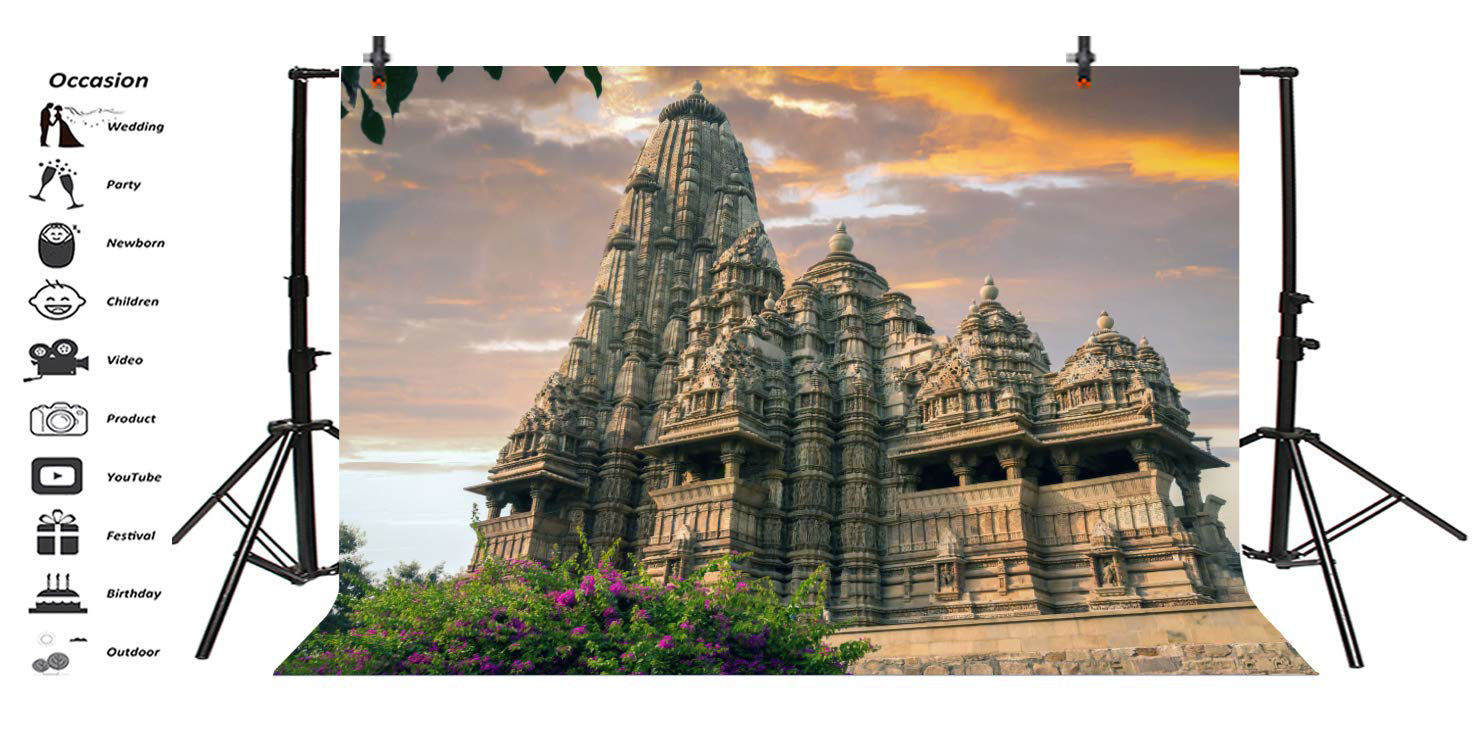 GetUSCart- Leyiyi 7x5ft Photography Background Kandariya Mahadeva ...