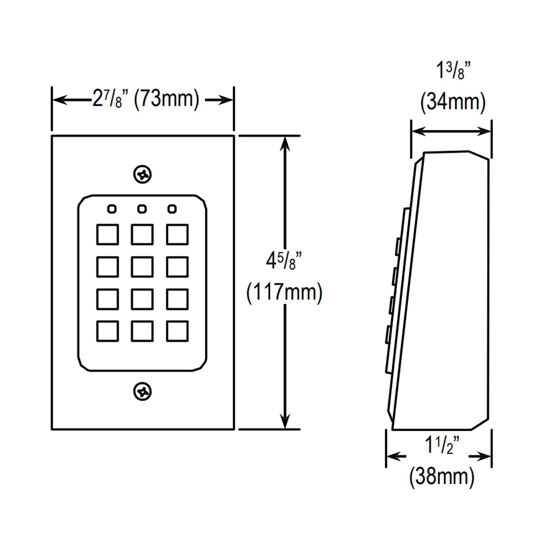 GetUSCart- Seco-Larm Enforcer Access Control Keypad with Proximity ...