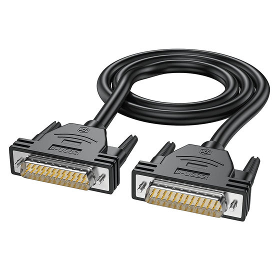 GetUSCart- DB25 Cable Copper Wire DB25 Male to Male Cable 10ft, Double ...