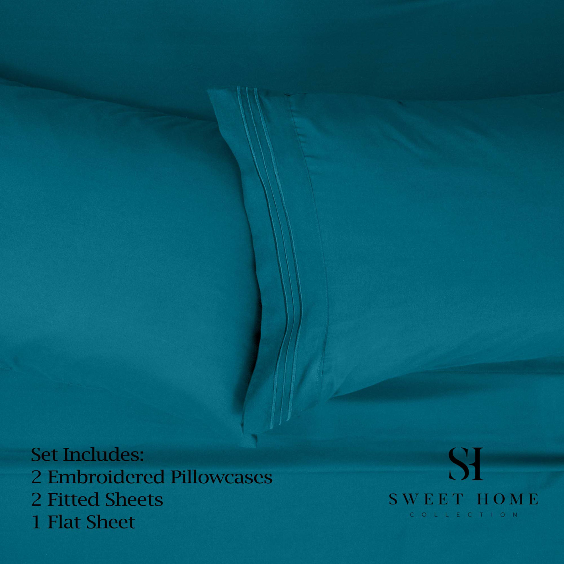 GetUSCart- 1500 Supreme Collection Extra Soft Split King Sheets Set ...