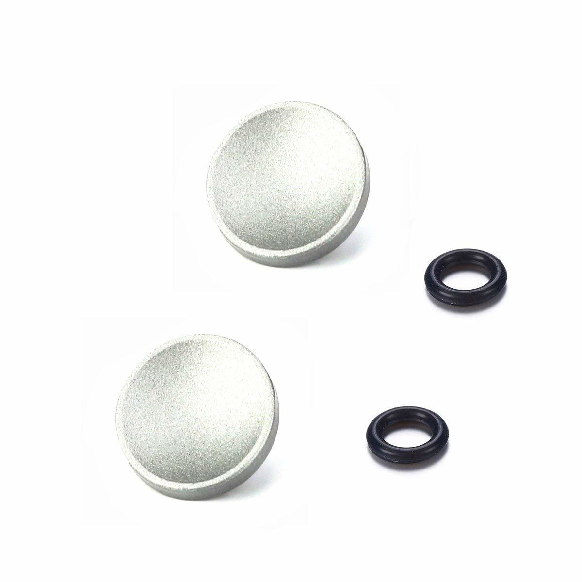 GetUSCart- 2 Pack LXH Silver Metal Concave Surface Camera Soft Release Button Finger Touch for ...