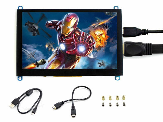 GetUSCart- 5 inch Capacitive Touch Screen TFT LCD Display 800x480 HDMI ...