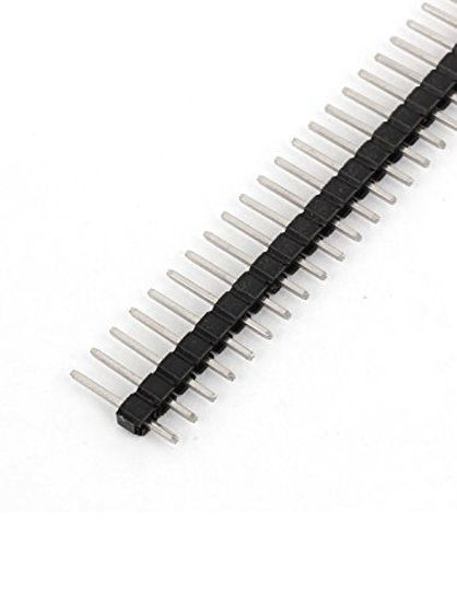 GetUSCart- uxcell 50pcs 2.54mm Spacing 40 Way Straight Male Pin Header ...