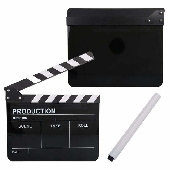 GetUSCart- Movie Film Clap Board, Acrylic Director Cut Action Scene ...
