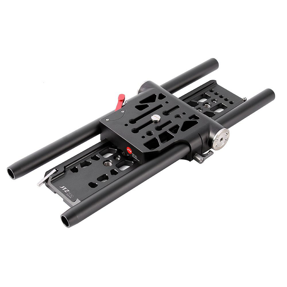 GetUSCart- JTZ DP30 Universal Quick Release QR Baseplate 19mm Rod Rig for Follow Focus Matte Box ...