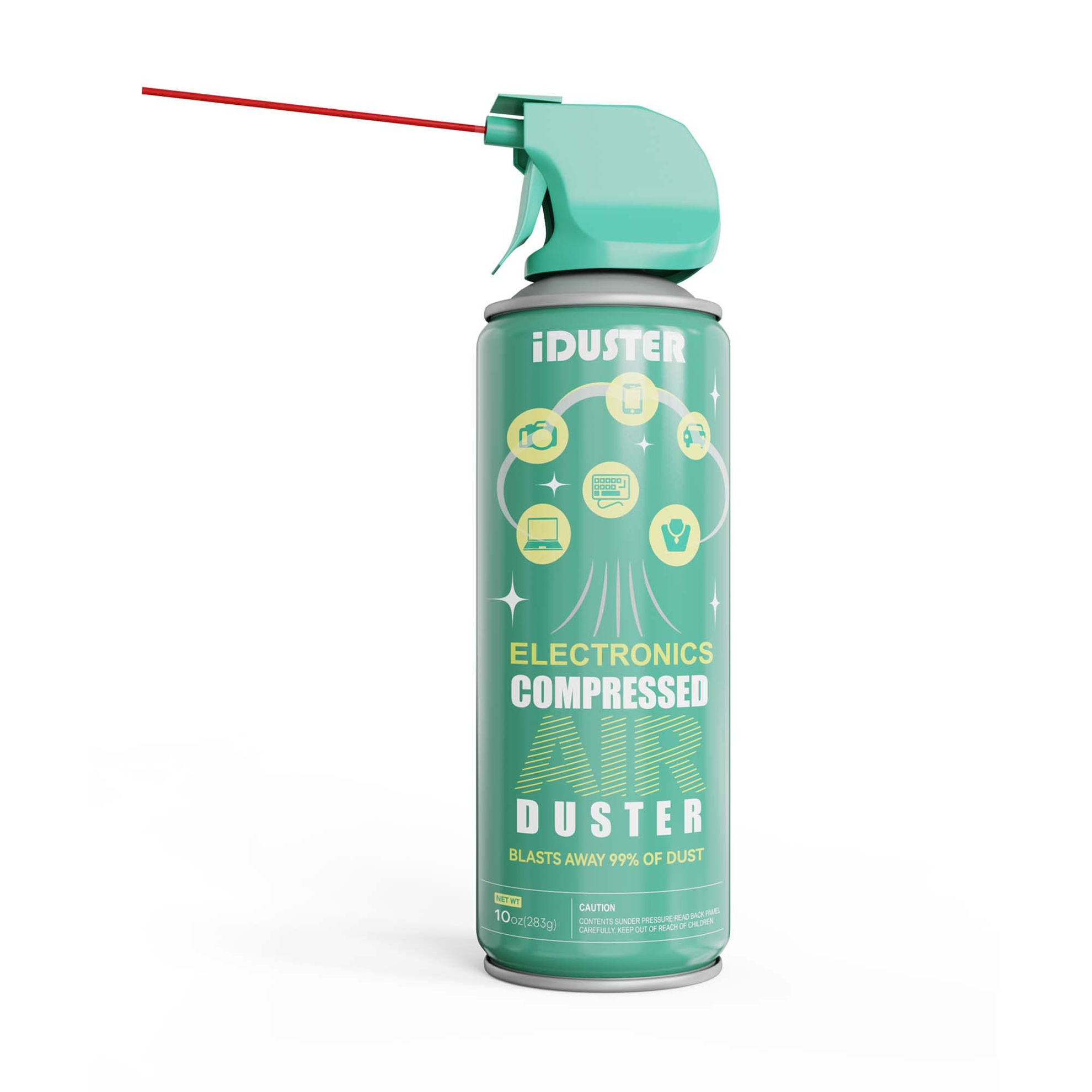 GetUSCart- iDuster Compressed Gas Duster Disposable, Computer and Keyboard Cleaner, 3 Packs