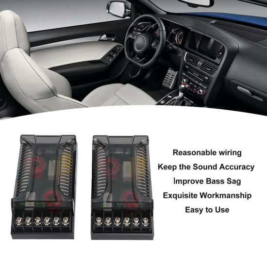 GetUSCart- Srum 2 Way Car Audio Crossover, 2pcs Speaker Frequency ...
