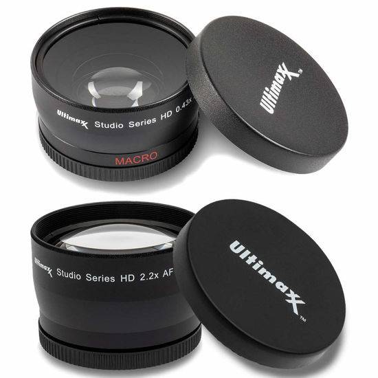 GetUSCart- Ultimaxx 58MM Complete Lens Filter Accessory Kit with 58MM 2.2X Telephoto and .43x ...