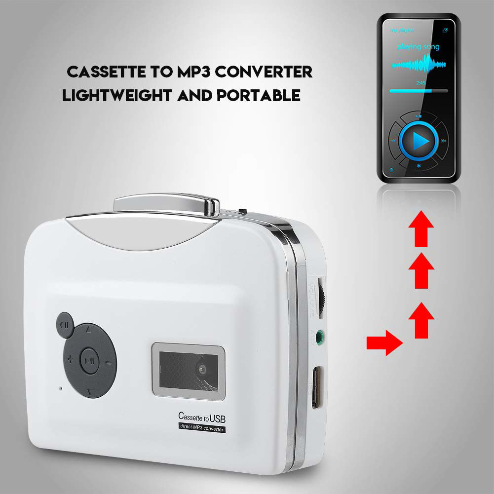 GetUSCart- Jacksking Cassette Converter, Portable Cassette Tape Player ...