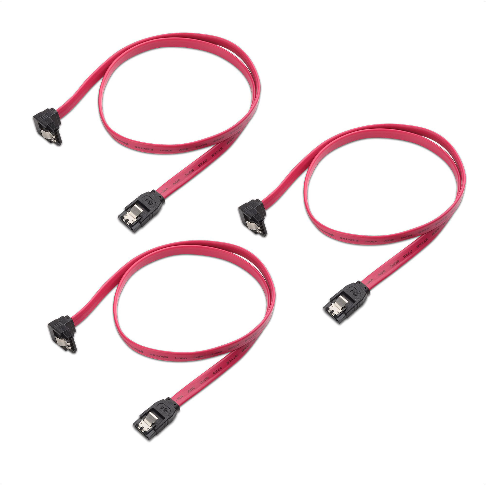 GetUSCart- Cable Matters 3-Pack 90 Degree Right Angle SATA Cable 24 ...
