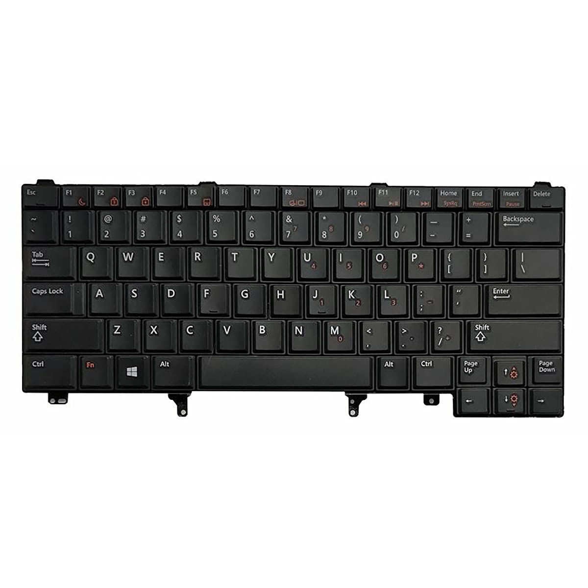 GetUSCart- Laptop Replacement Keyboard for Without Backlit Dell ...