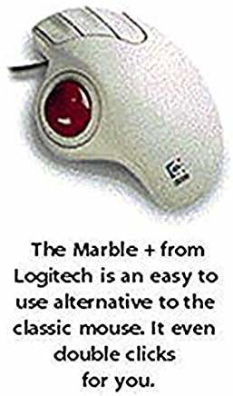 GetUSCart- Logitech Trackman Marble Plus Wheel Trackball/Mouse T-CL13