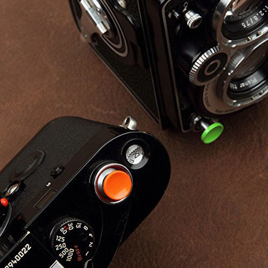 GetUSCart- LXH 4 Pack (Red+Silver+Black+Orange) Soft Shutter Release Button for Camera with ...