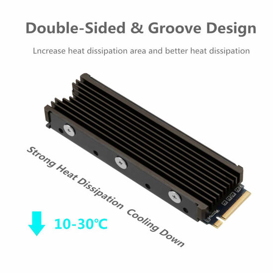 GetUSCart- M.2 Heatsink NVME 2280 SSD Heat Sink Support Single Double ...
