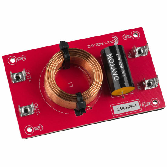 GetUSCart- Dayton Audio 2.5k-HPF-4 High Pass Speaker Crossover 2,500 Hz ...