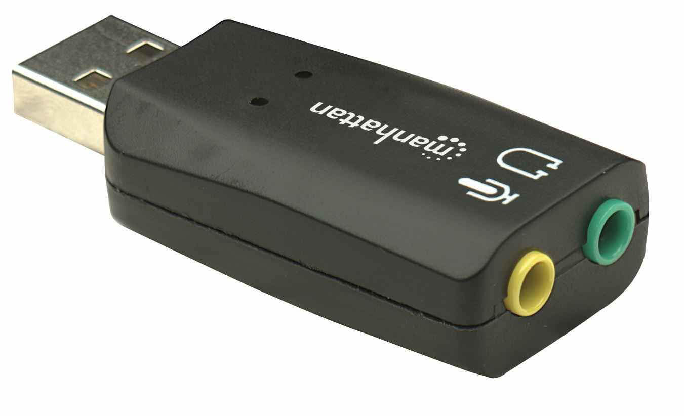 GetUSCart- Manhattan USB Audio Adapter External Stereo Sound Card ...