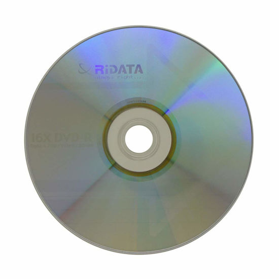 GetUSCart- 100 Pack Ridata DVD-R 16X 4.7GB 120 Min Silver Logo Top Blank Data Video Media ...