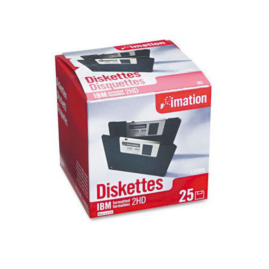GetUSCart- Imation 3.5 Inch Diskettes IBM-Formatted DS/HD 25/Pack Low ...