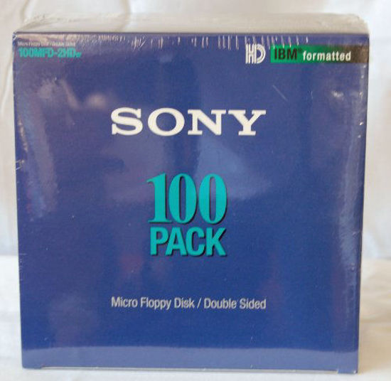 GetUSCart- Sony 100 Pack 3.5" Micro Floppy Disk