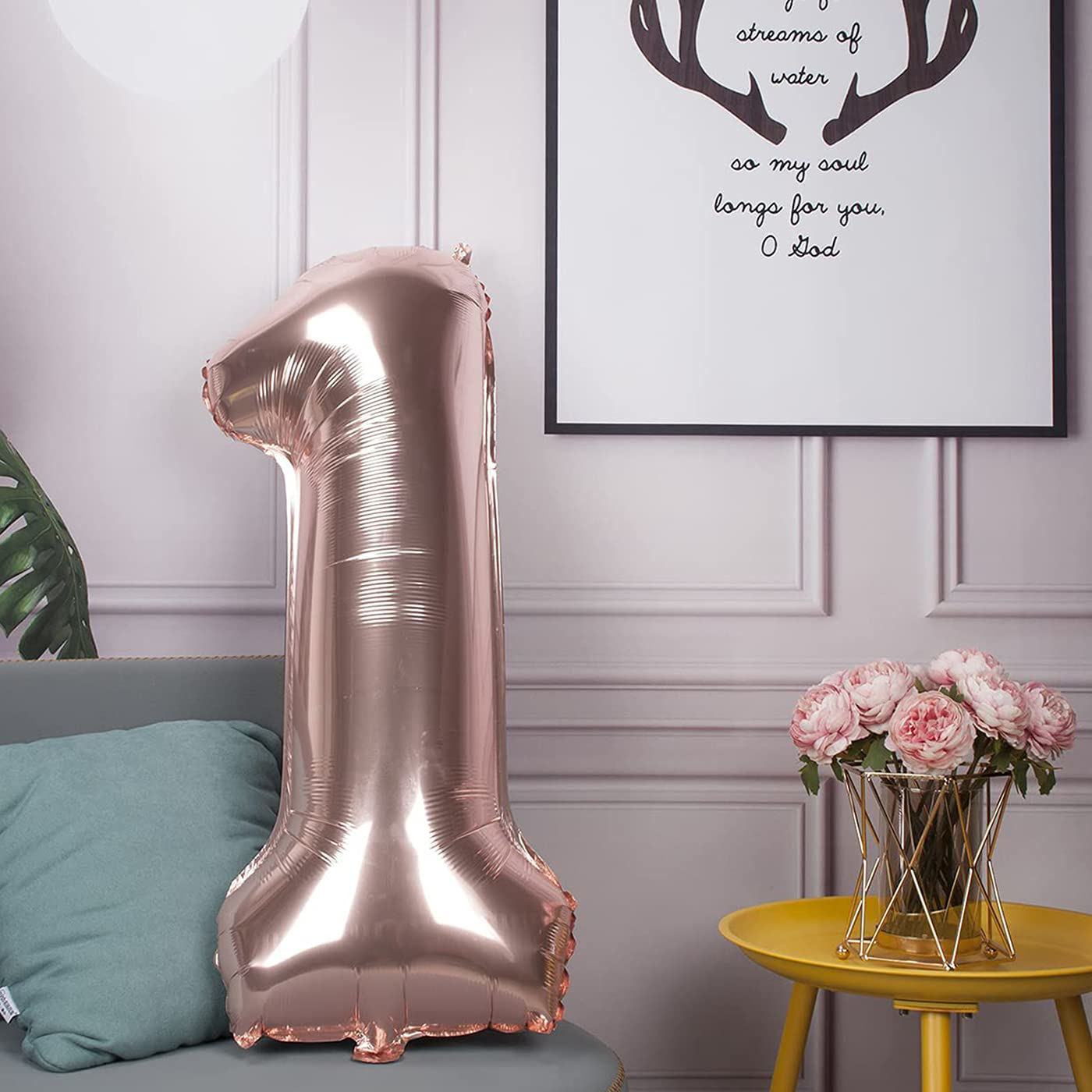 GetUSCart- 13 Number Balloons Rose Gold Big Giant Jumbo Number 13 Foil ...