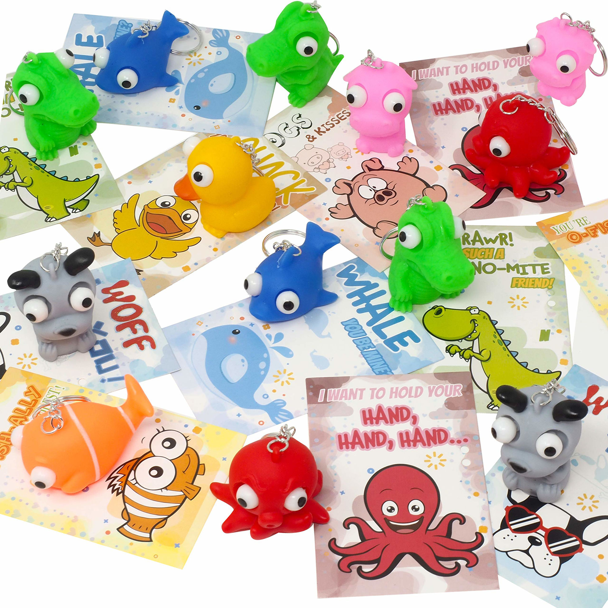 GetUSCart- 28 Valentines Day Gift Cards with Popping out Eyes Stress ...